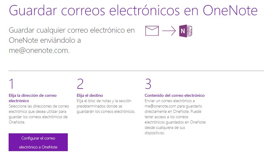 Use el correo electrónico para enviar notas de OneNote - Implementación ...