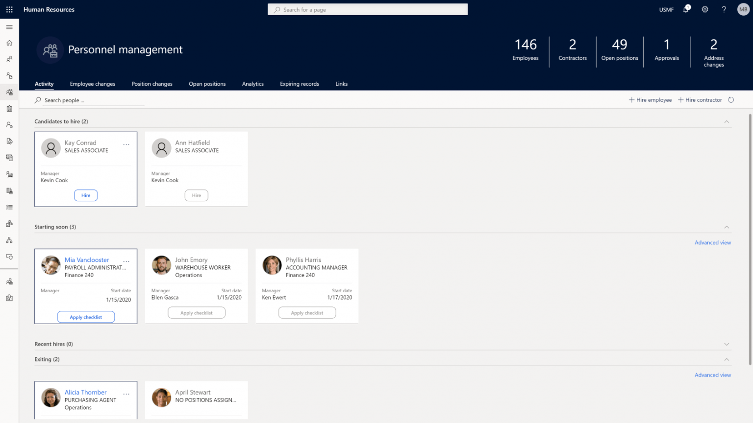 Microsoft Dynamics 365 for Human Resources - ATX Business Solutions