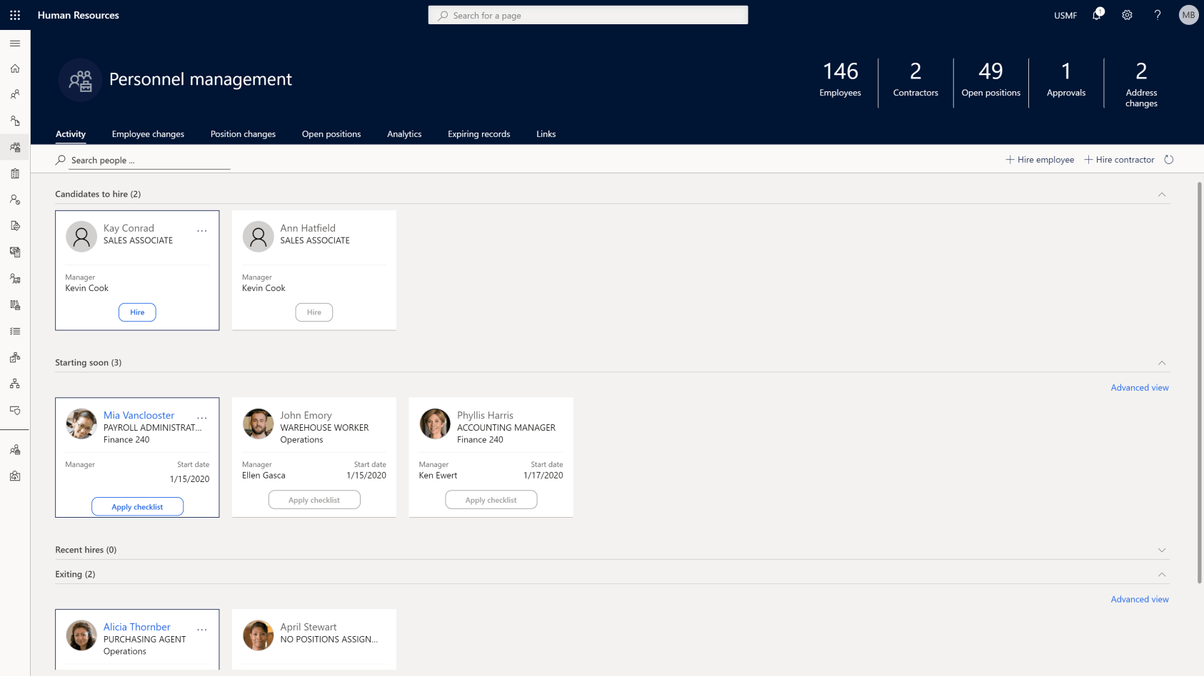 Microsoft Dynamics 365 for Human Resources - ATX Business Solutions